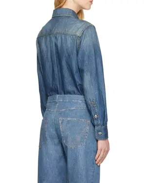 Bottega Veneta Light Washed Denim Shirt