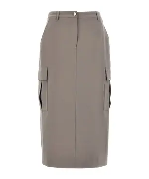Theory Relaxed Cargo Skirt - Gray