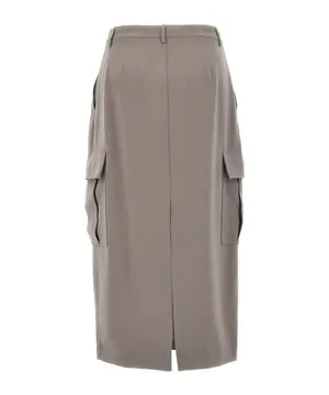 Theory Relaxed Cargo Skirt - Gray