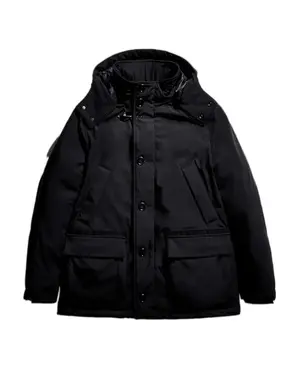 FAY Technical Fabric Hooded Jacket - Black