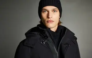 FAY Technical Fabric Hooded Jacket - Black