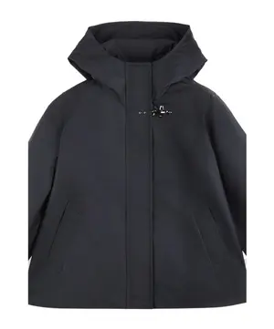 FAY Drawstring Hooded Jacket - Blue