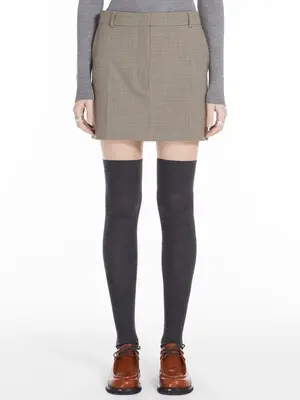 Sportmax Houndstooth Mini Skirt - Cake