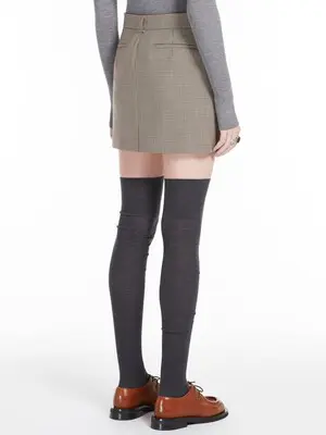 Sportmax Houndstooth Mini Skirt - Cake