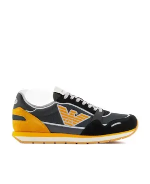 Emporio Armani Logo Sneakers - Black