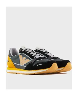 Emporio Armani Logo Sneakers - Black