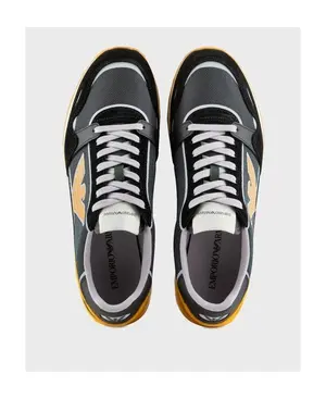 Emporio Armani Logo Sneakers - Black