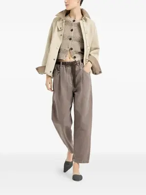 Brunello Cucinelli Straight-leg Trousers With Elasticated Waist