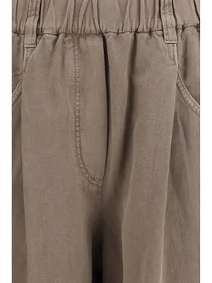 Brunello Cucinelli Straight-leg Trousers With Elasticated Waist
