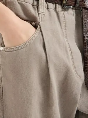 Brunello Cucinelli Straight-leg Trousers With Elasticated Waist