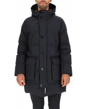 FAY Quilted Parka Coat With Hood