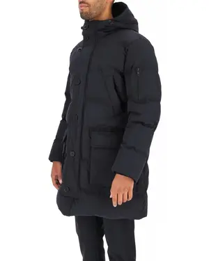 FAY Quilted Parka Coat With Hood