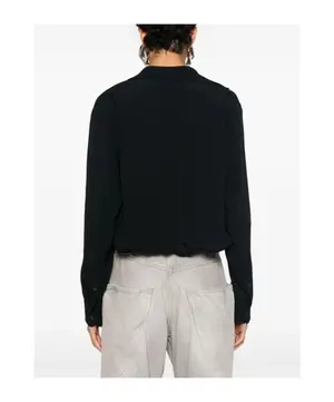 Dries Van Noten Long-sleeved Wrap Blouse