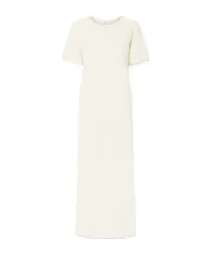 Co Short-sleeved Dress In Silk-linen Blend Knit