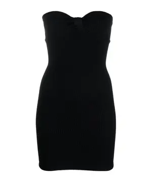 REINA OLGA Strapless Fitted Mini Dress - Black