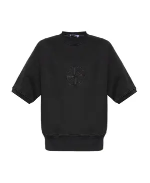 Stone Island Compass-embroidered Fine-ribbed T-shirt