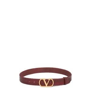 Valentino Garavani Vlogo Belt - Red