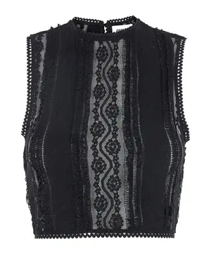 Charo Ruiz Ibiza Sleeveless Lace Blouse