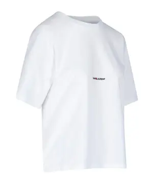 Saint Laurent Logo Print Crewneck T-shirt