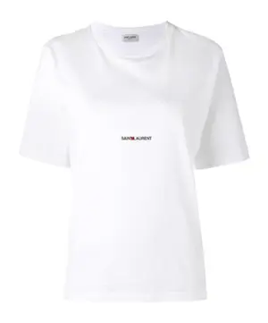 Saint Laurent Logo Print Crewneck T-shirt