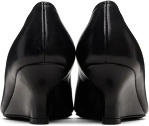 TOTEME 55mm Pointed-toe Leather Wedge Pumps - Black