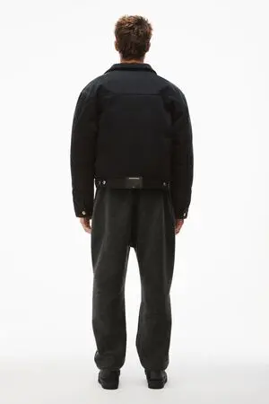 Alexander Wang Logo-embroidered Fleece Track Pants