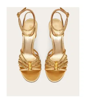 Valentino Garavani Rockstud Open Toe Strappy Heeled Sandals