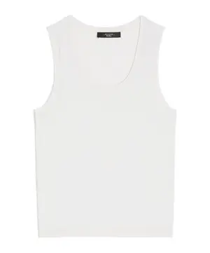 Max Mara Sleeveless Stretch Viscose Top