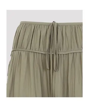 Co Bubble-hem Maxi Skirt - Gray