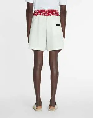 LANVIN Floral-printed Drawstring Shorts