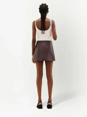 COURREGES Courrèges Vinyl Mini Skirt - Black