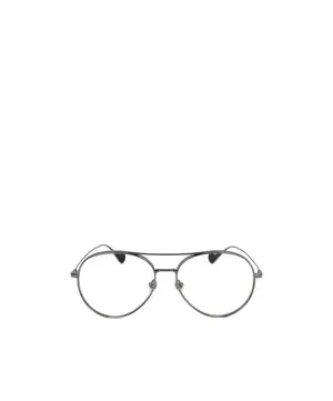 Moncler Aviator Eyeglasses - Shiny Anthracite
