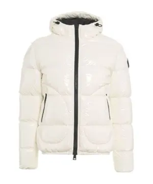 Herno Zip-up Hooded Coat - White