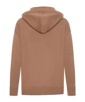 Max Mara Logo Embellished Knitted Hoodie