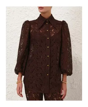 Zimmermann Illustration Lace Blouse