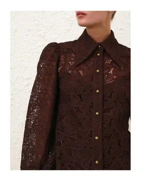 Zimmermann Illustration Lace Blouse