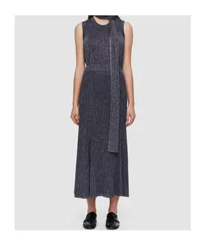 JOSEPH Elastic Knit Midi Skirt With Glitter Finish