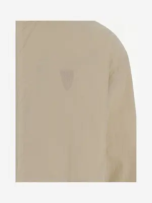 Burberry Embroidered Logo Hooded Zip-up Coat