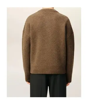 AMI Paris Logo Detailed Knitted Cardigan