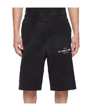 44 LABEL GROUP Logo-print Faded Effect Drawstring Shorts