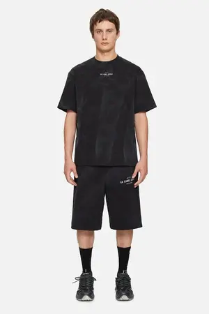 44 LABEL GROUP Logo-print Faded Effect Drawstring Shorts
