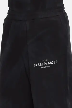 44 LABEL GROUP Logo-print Faded Effect Drawstring Shorts