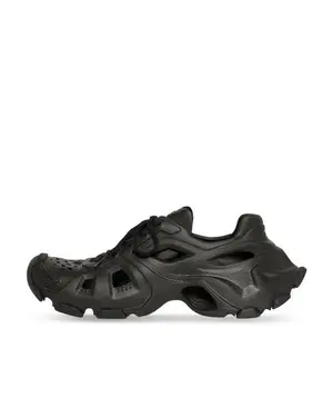 Balenciaga Hd Laced Cut-out Sneakers - Black