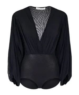 Philosophy Di Lorenzo Serafini Stretch Tulle Bodysuit