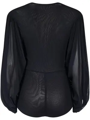 Philosophy Di Lorenzo Serafini Stretch Tulle Bodysuit
