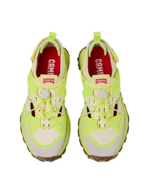 Camper Drift Trail Vibram Round Toe Lace Up And Velcro Sneakers