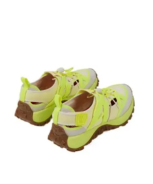 Camper Drift Trail Vibram Round Toe Lace Up And Velcro Sneakers