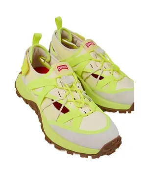Camper Drift Trail Vibram Round Toe Lace Up And Velcro Sneakers