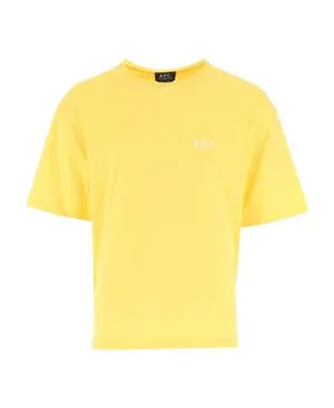 A.p.c. Logo-printed Crewneck T-shirt - Yellow