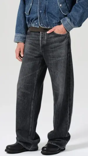 AGOLDE Afton Straight Leg Jeans - Black
